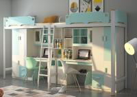 China Hotel Steel Bunk Bed With Desk Stairs Customer Provided and Modern Bedroom Furniture for sale