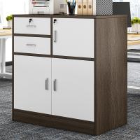China Structure Assemble Structure Modern Office Wooden Drawer With Lock Mobile File Cabinet for sale