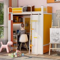 China Hotel Furniture Metal Single Double Student Iron Dormitory Bed with Wardrobe and Desk for sale
