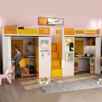 China Hotel Furniture Metal Single Double Student Iron Dormitory Bed with Wardrobe and Desk for sale