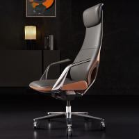 China Office Building Chair with Ergonomic Design and Synthetic Leather Material Business for sale