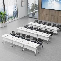 China Office Furniture Specific Mobile Folding Conference Training Table with Wheels on Wheels for sale
