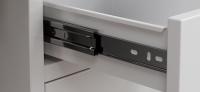 China Commercial Furniture Steel Office Computer Desk Single with Locking Drawer Durable for sale