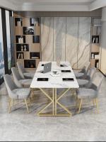 China Light Luxury Scandinavian Style Office Furniture 2 Meters Marble Conference Table and Desk for sale