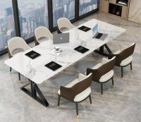 China Light Luxury Scandinavian Style Office Furniture 2 Meters Marble Conference Table and Desk for sale