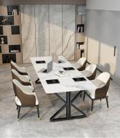 China Light Luxury Scandinavian Style Office Furniture 2 Meters Marble Conference Table and Desk for sale