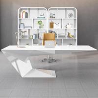 China Home Office Funiture Morden Work Office Desk with Custom White Paint Consulting Table for sale
