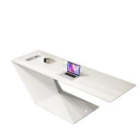 China Home Office Funiture Morden Work Office Desk with Custom White Paint Consulting Table for sale
