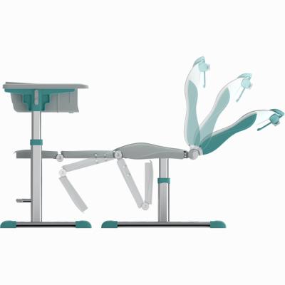 China Modern Design Study Reclinable Adjustable Desk and Chair Set for School Home Training for sale