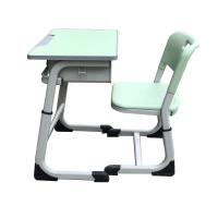 China Bedroom Furniture Adjustable Single Student Table And Chair Set for Education Materials for sale