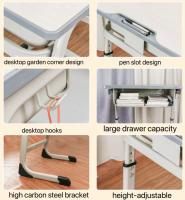 China Bedroom Furniture Adjustable Single Student Table And Chair Set for Education Materials for sale
