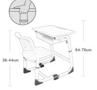 China Bedroom Furniture Adjustable Single Student Table And Chair Set for Education Materials for sale