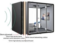 China Meeting Room Soundproof Foam Wall Partition For School Requirements for sale