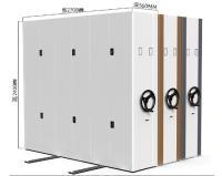 China Movable Manual File Cabinet Intensive Shelf For Customer Provided Archives for sale