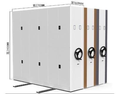 China Movable Manual File Cabinet Intensive Shelf For Customer Provided Archives for sale