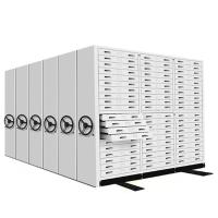 China Movable Manual File Cabinet Intensive Shelf For Customer Provided Archives for sale