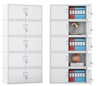 China Modern White Office Furniture Filing Cabinet with Multi-drawer Steel Storage and Lock for sale