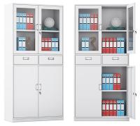 China Modern White Office Furniture Filing Cabinet with Multi-drawer Steel Storage and Lock for sale