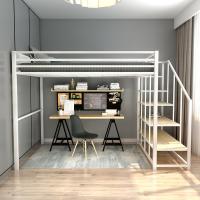 China Banister Stairs Double Loft Bed with Metal Frame and Space Capsule Hotel Bed Cabinet for sale