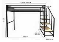 China Banister Stairs Double Loft Bed with Metal Frame and Space Capsule Hotel Bed Cabinet for sale