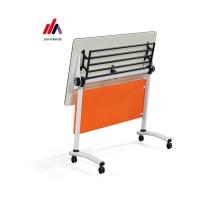 China E1 MDF/MFC Melamine Board Folding Mobile Training Table for Office Hotel Conference for sale