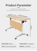 China Modern Design Style Mobile Desk For Foldable Studio Workstation Office Furniture for sale