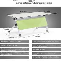 China Customizable Small Office Mobile Workstation with Folding Legs and Cable Management for sale