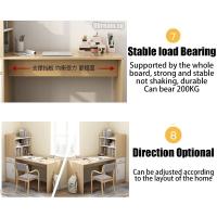 China Minimalist Computer Table with Bookshelf and Drawer Cabinet for sale