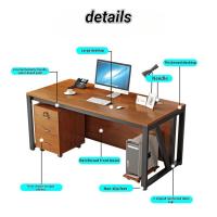 China Solid Wood Office Study Desk Side Table Morden Office Workstation Fruniture for Gaming for sale