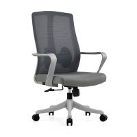 China Fixed Armrest Executive Work Office Chair with Stainless Steel and Mesh Ergonomic Design for sale