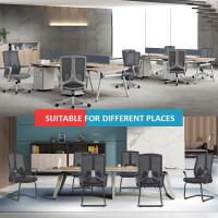 China Fixed Armrest Executive Work Office Chair with Stainless Steel and Mesh Ergonomic Design for sale