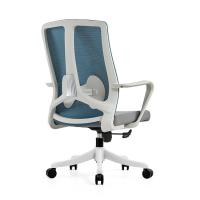 China Fixed Armrest Executive Work Office Chair with Stainless Steel and Mesh Ergonomic Design for sale