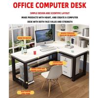 China Office Table Study Table Desk White With Drawers Cabinet Writing Working Laptop Table for sale