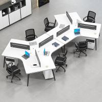 China Modern Open Working Area Office Workstations with Customizable Desk and 2 / 4 / 6 Seats for sale