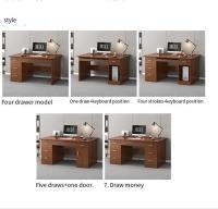 China Modern Luxury PANEL Wood Style Executive Desk for Customized Colors and End Office for sale