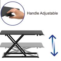 China Stainless Steel Standing Folding Lift Table Adjustable Height Office Computer Desk for sale