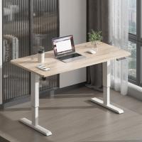 China Office Metal Stainless Steel Electric Sit Stand Desk with Motorized Height Adjustment for sale