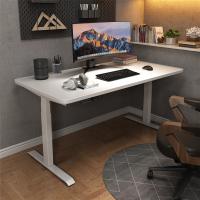 China Stainless Steel Telescopic Computer Desk Frame With 38mm/S Speed Adjustable Height for sale