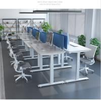 China Stainless Steel Telescopic Computer Desk Frame With 38mm/S Speed Adjustable Height for sale