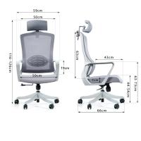 China Aluminum Ergonomic Custom Reclining Office Chair With Footrest For Contemporary Style for sale