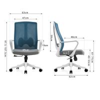 China Big Boss Modern Fabric Office Chair with Adjustable Lumbar Support and Metal Base for sale