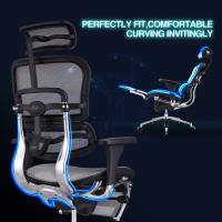China Adjustable Aluminum Base High Back Swivel Ergonomic Chair for Executive Office Furniture for sale