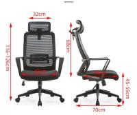 China Comfortable Executive Ergonomic Mesh Office Chair for Visitor Meetings and Conference for sale