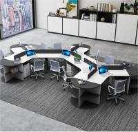 China Office Furniture CBD Company Staff Desk with 2/3/6 Workstations and Partition Combination for sale