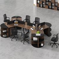 China Simple and Modern Office Furniture Corner Combination Staff Table for 3/6 People for sale