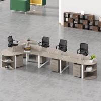 China Simple and Modern Office Furniture Corner Combination Staff Table for 3/6 People for sale