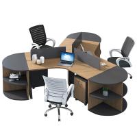 China 3/6 Person Workstation Simple Modern Office Furniture with Desk Chair and Screens for sale