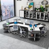 China 3/6 Person Workstation Simple Modern Office Furniture with Desk Chair and Screens for sale