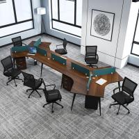 China Office Work Station Desk Furniture 6 Person Workstation Table for Cubicles and Offices for sale