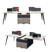 China Main Material Panel/Glass/Fabric/Steel Office Workstation Desk for Custom Furniture for sale